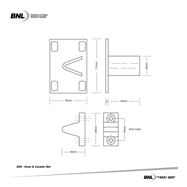 G06W BNL Cone & Locator Set - Surfmist Cone - BNL Supply